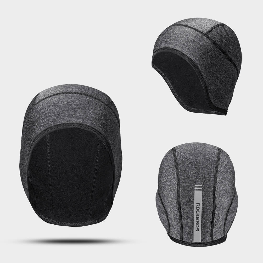 ROCKBROS Thermal Cycling Skull Cap with Ear Covers – Windproof Fits Un